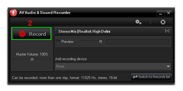 AV Audio & Sound Recorder – How to record audio (Windows 7) - Audio4fun ...