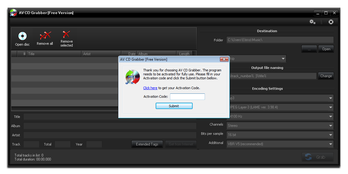 AV CD Grabber - Installation guide - Audio4fun Support Center