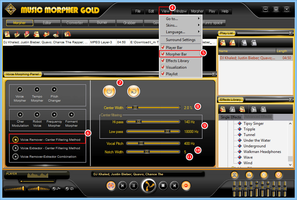 Remove Voice From Music In A Song Audio4fun Support Center